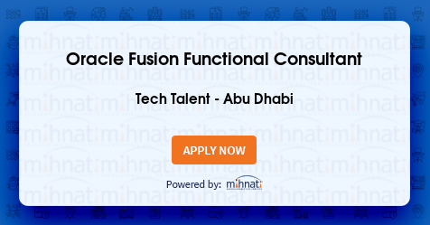 Oracle Fusion Functional Consultant Job, Abu Dhabi, Tech Talent ...