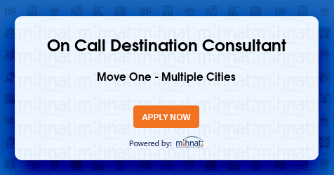 On Call Destination Consultant Job, Riyadh, Khobar, Jeddah, Move One ...